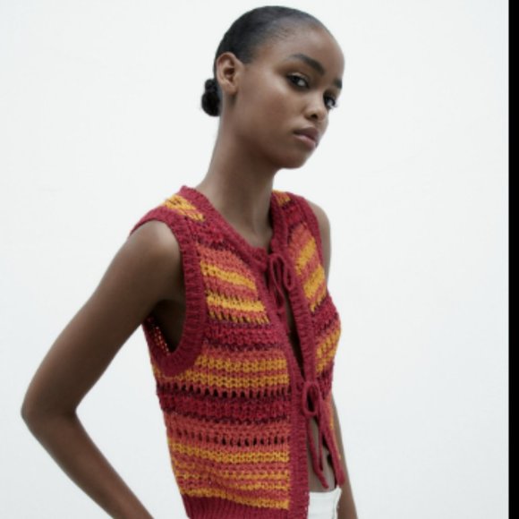 Zara | Tops | New With Tags Zara Colored Vest Brand New | Poshmark